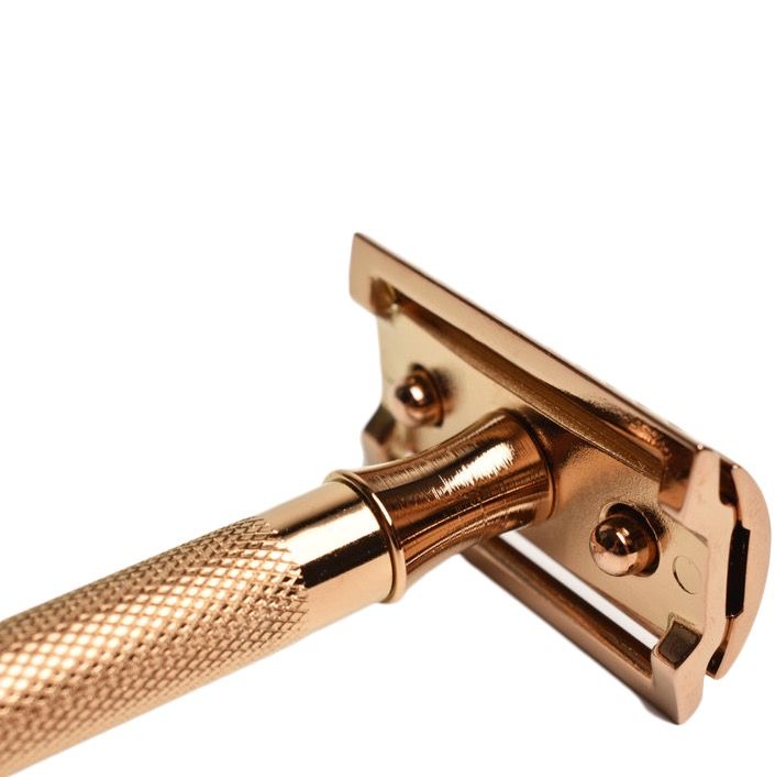 Merkur Safety razor 24C long handle- rose gold -Scheersalon.nl