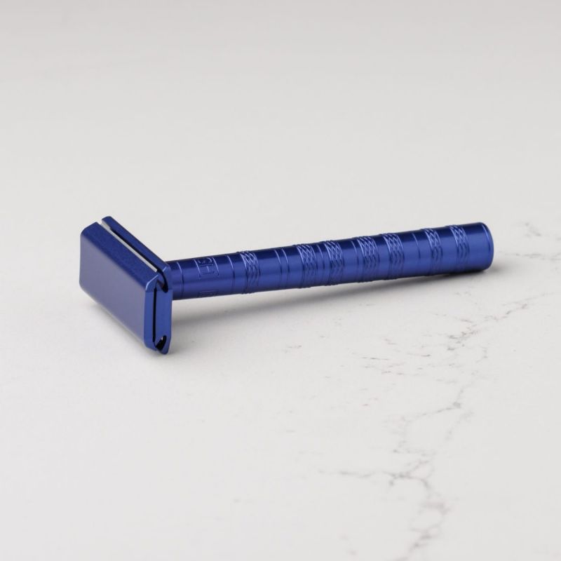 Henson Safety Razor 2.0 AL13 Medium - Steel Blue - Scheersalon