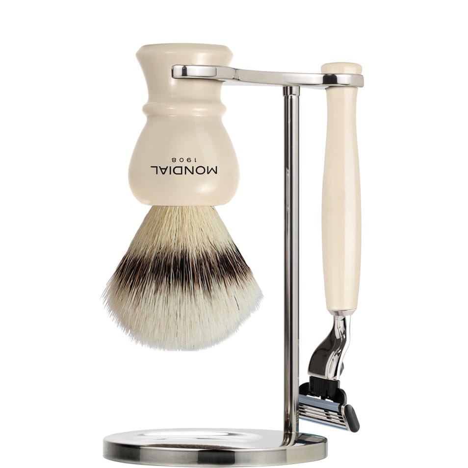 Scheerset Piccadilly 3dl- eco fibre scheerkwast & Mach3 scheermes