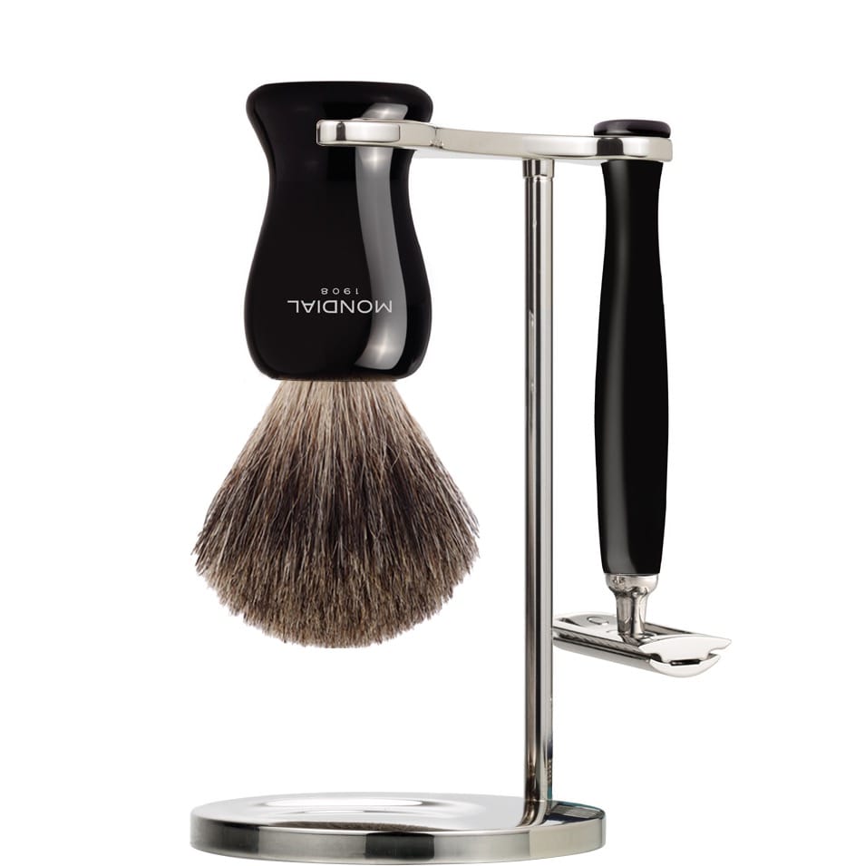 Scheerset Gibson 3dl. Scheerkwast Dassenhaar & Safety Razor