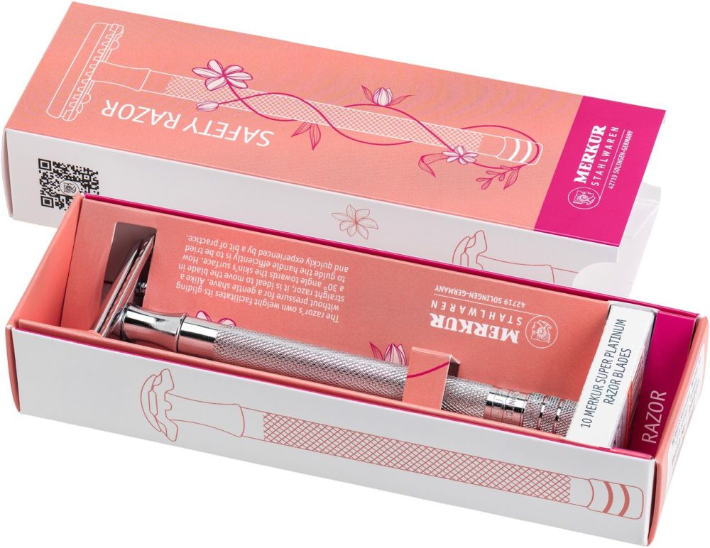 Merkur Safety razor 24C - long handle -Scheersalon.nl