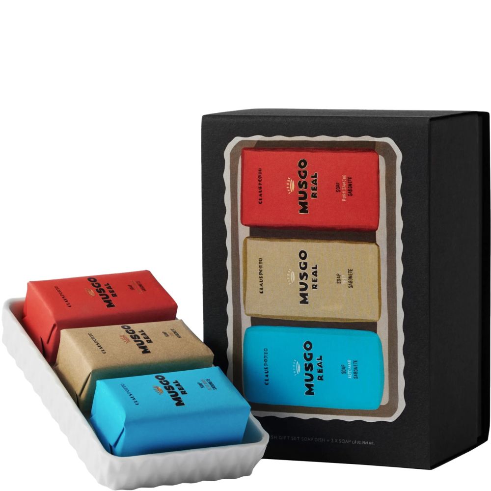 Claus Porto Gift Set Soap Dish & Mini Soaps - Scheersalon.nl